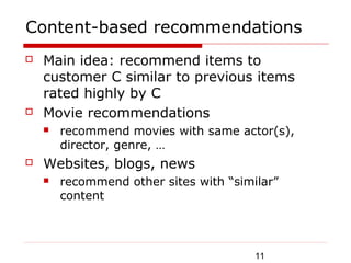 Introduction to recommendation system | PPT