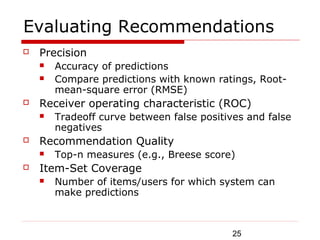 Introduction to recommendation system | PPT