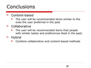 Introduction to recommendation system | PPT