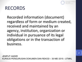Introduction to Records Management | PPT