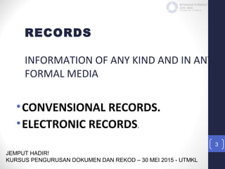 Introduction to Records Management | PPT