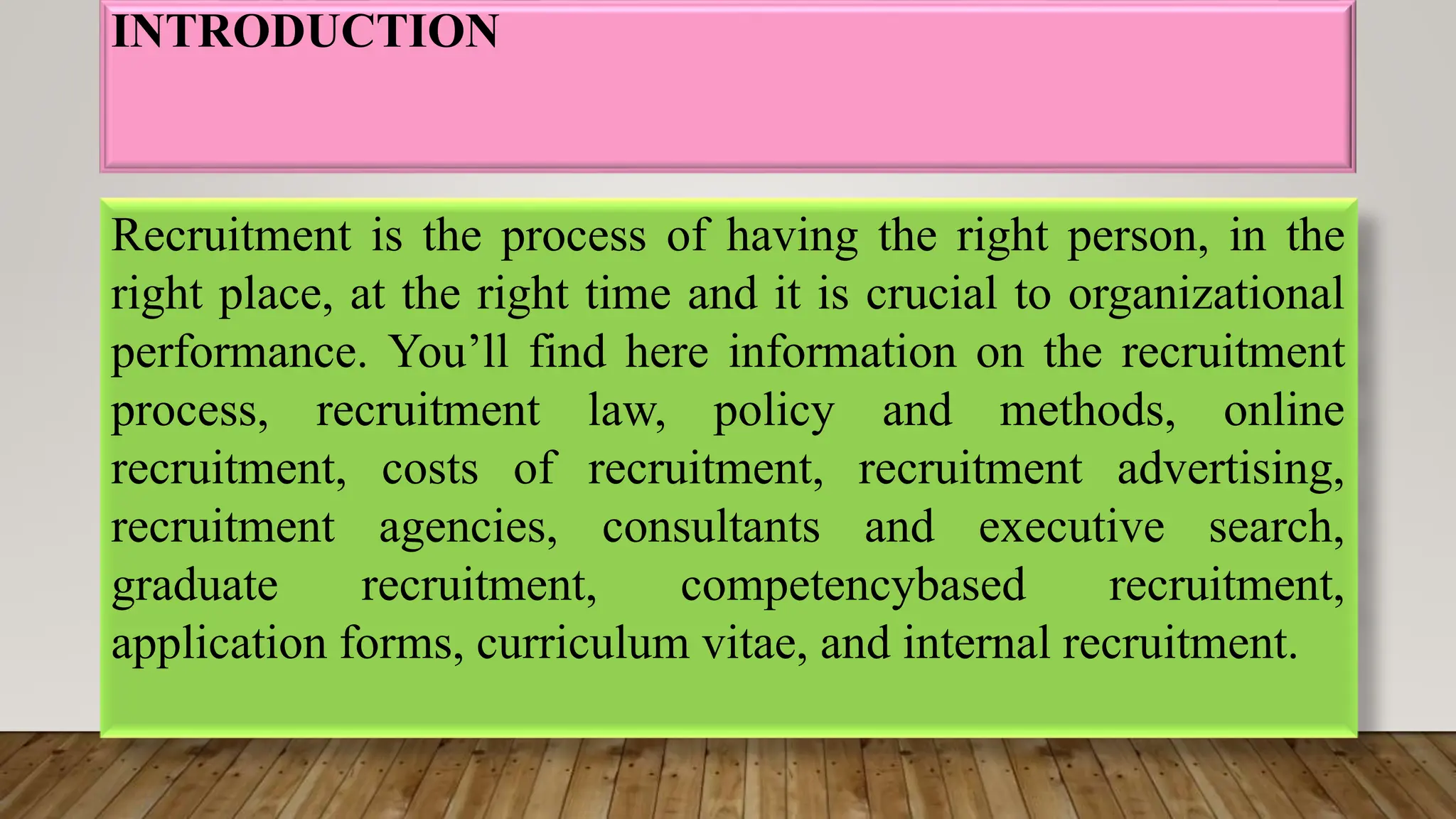 Introduction to Recruitment and employees management.pptx