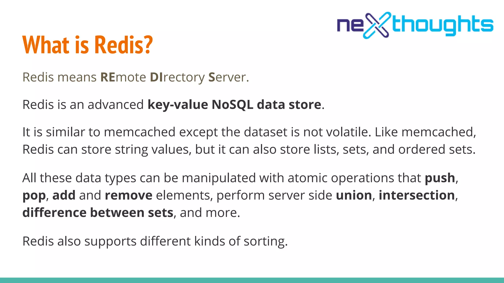 Introduction to redis | PPTX