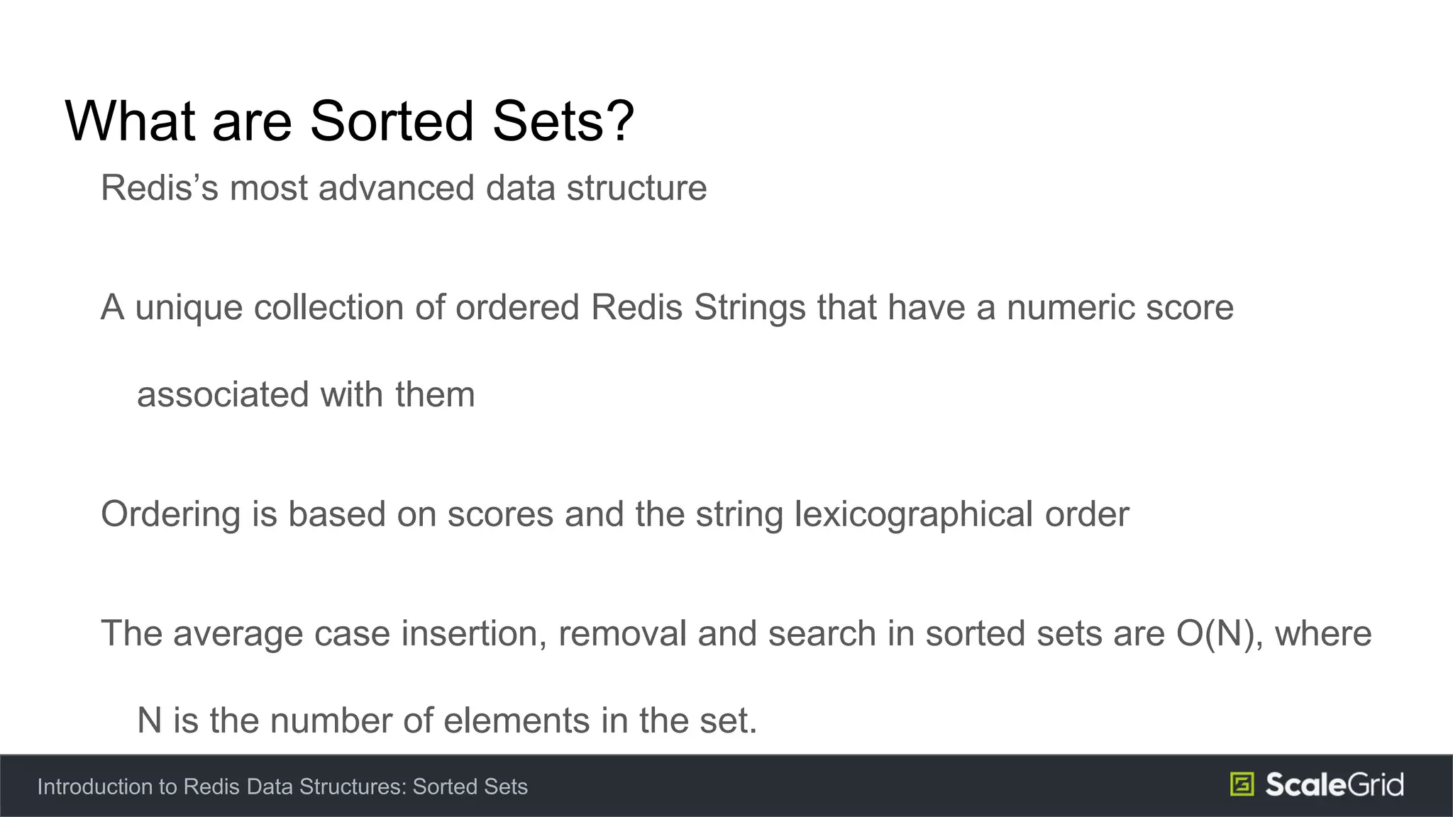 Introduction To Redis Data Structures Sorted Sets Ppt