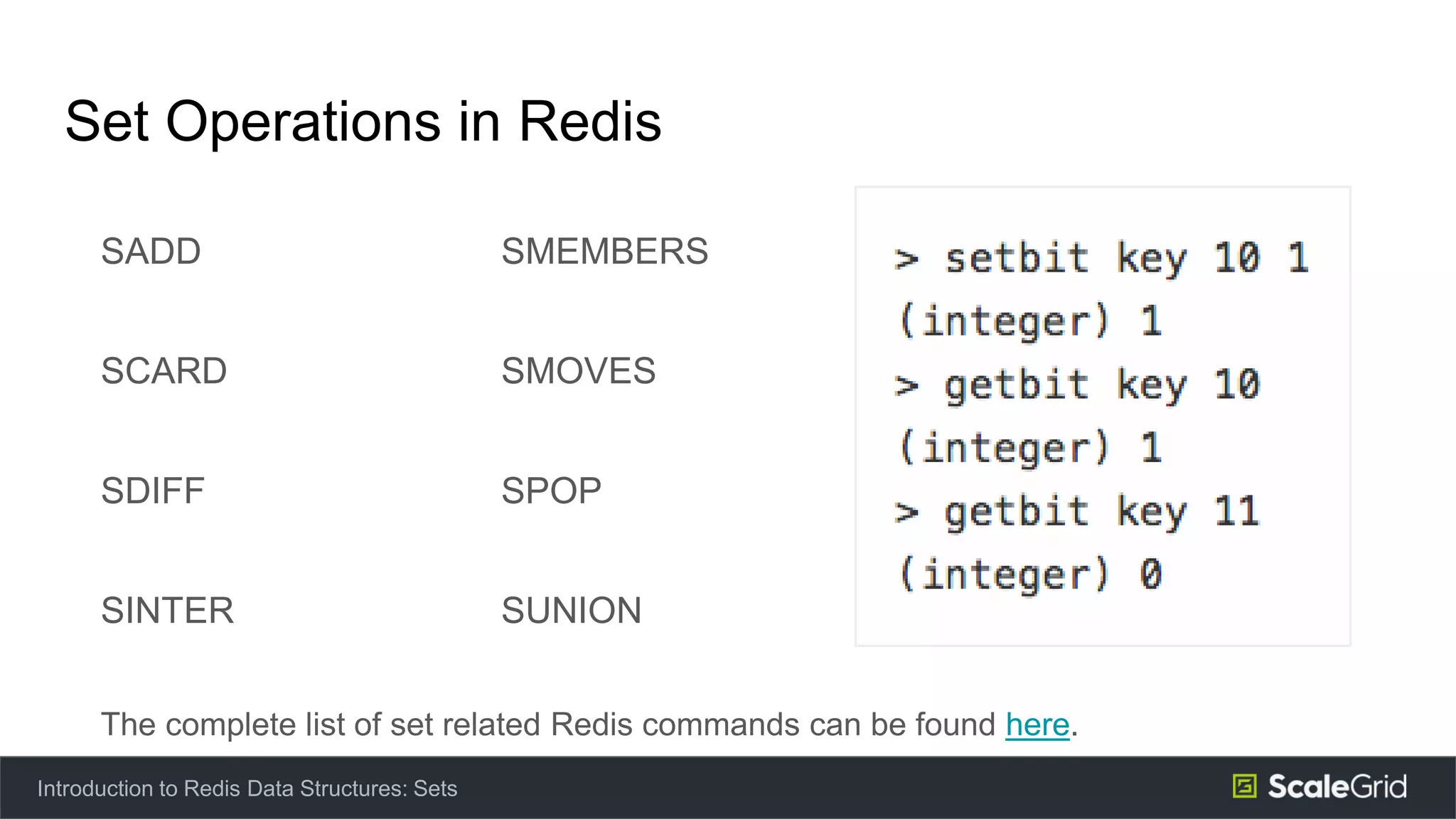 Introduction to Redis Data Structures: Sets | PPTX