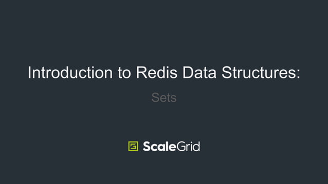 Introduction to Redis Data Structures: Sets | PPT