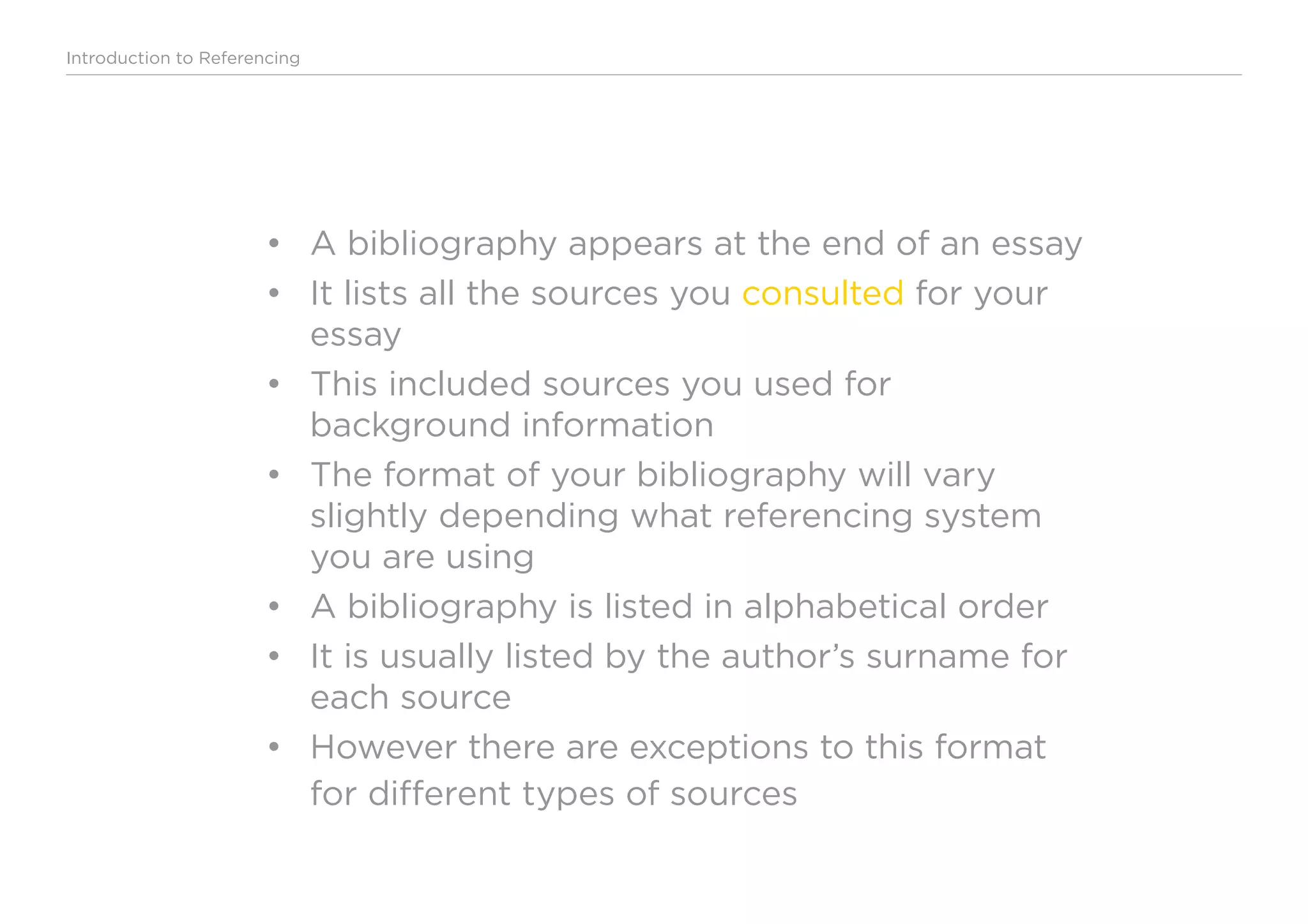 Introduction to Referencing | PDF