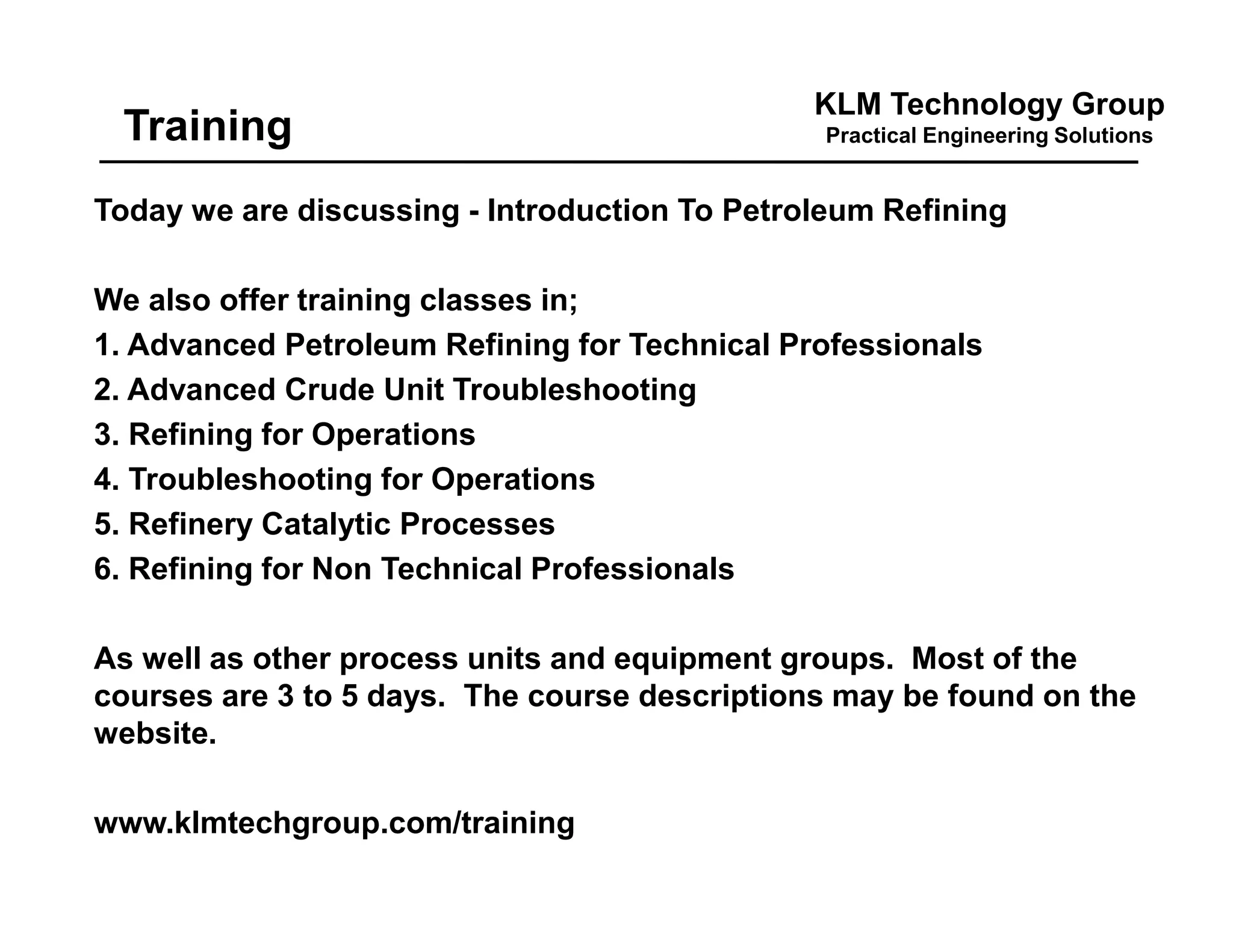 Introduction To Petroleum Refining | PDF