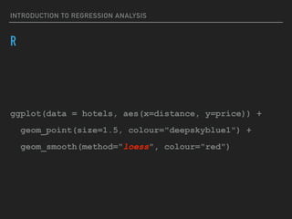 Introduction to Regression Analysis | PPT