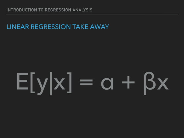 Introduction to Regression Analysis | PPT