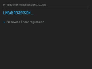 Introduction to Regression Analysis | PPT