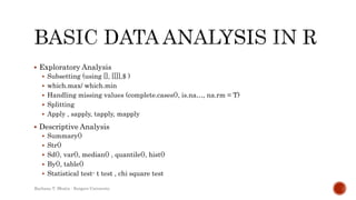 Introduction to Regression Analysis and R | PPT