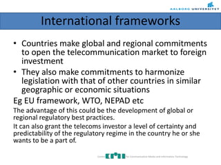 Introduction to telecom regulation | PPTX
