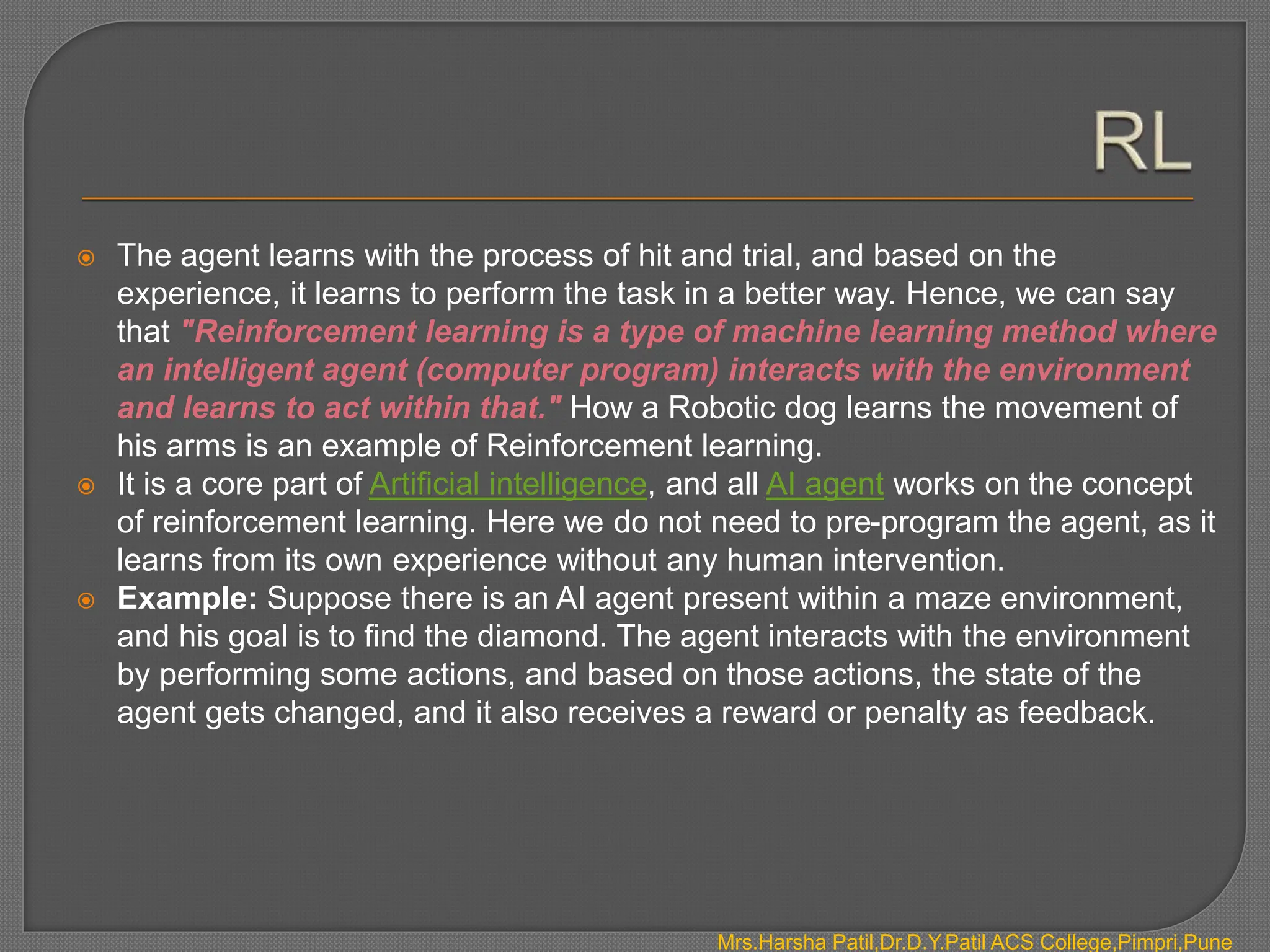 Introduction to Reinforcement Learning.pptx
