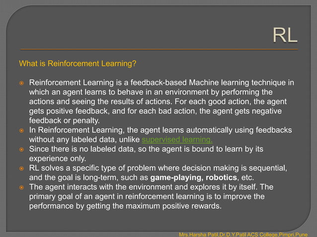 Introduction to Reinforcement Learning.pptx