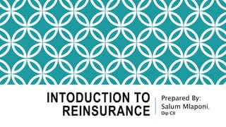 Introduction to reinsurance | PPTX