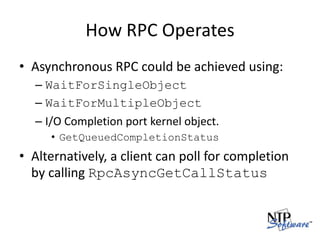 Introduction to C++ Remote Procedure Call (RPC) | PPT
