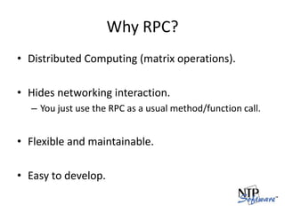 Introduction to C++ Remote Procedure Call (RPC) | PPT