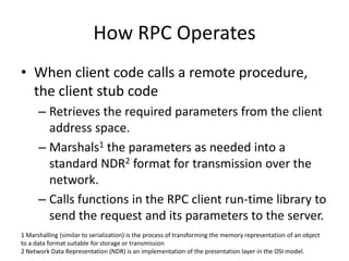 Introduction to C++ Remote Procedure Call (RPC) | PPT