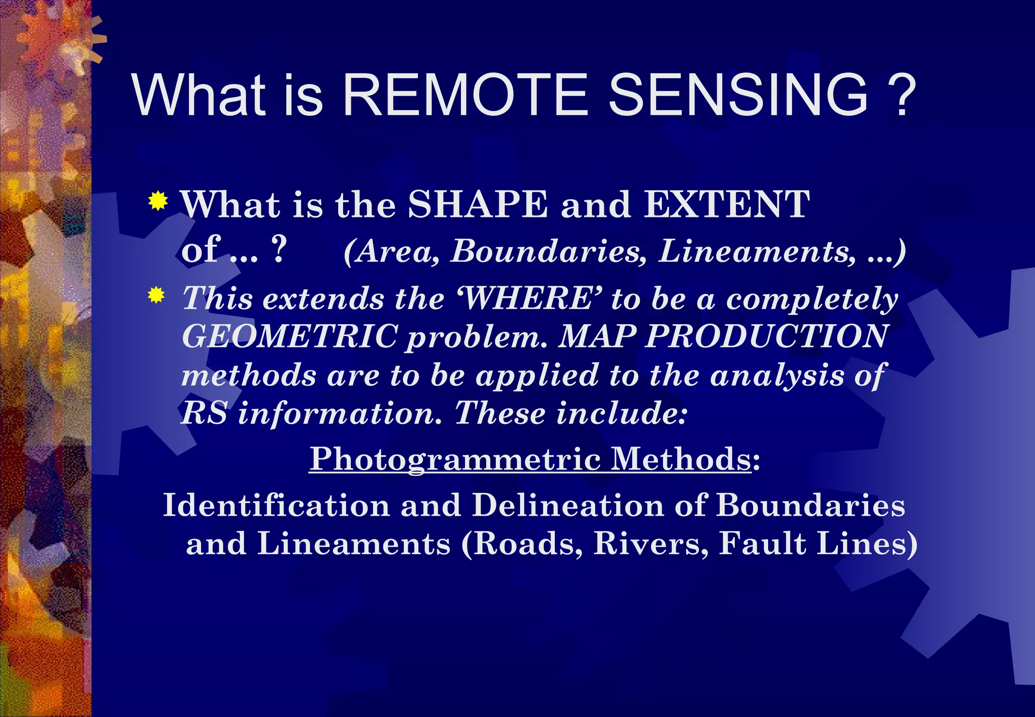 Introduction to remote sensing | PPT | Chemistry | Science