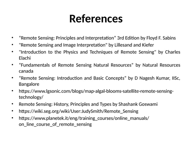 Introduction to basics of Remote sensing | PPTX