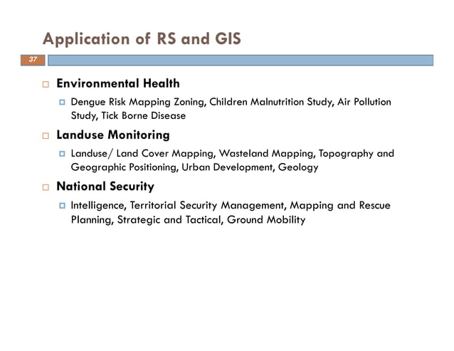 Introduction to remote sensing and gis | PDF | Photography | Arts and ...