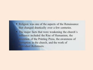 Introduction to renaissance period and architecture | PDF