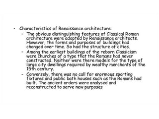 Introduction to renaissance period and architecture | PDF