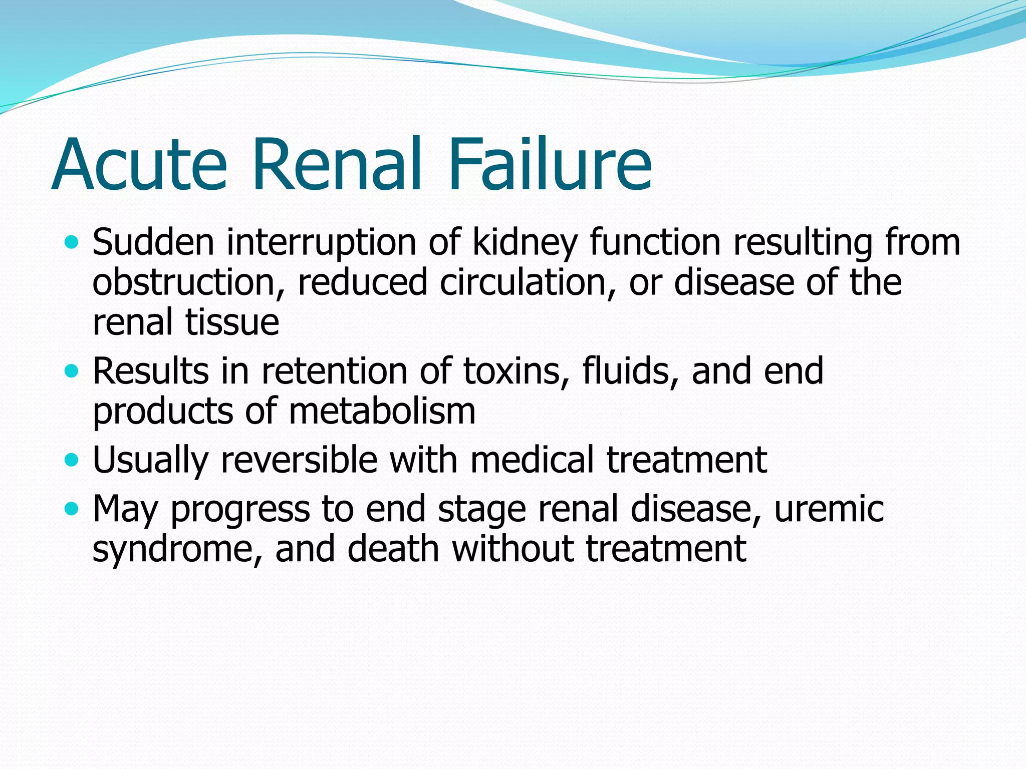 Introduction to renal failure and dialysis | PPTX