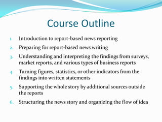 Introduction to Report Based News Reporting by Hoem Seiha | PDF
