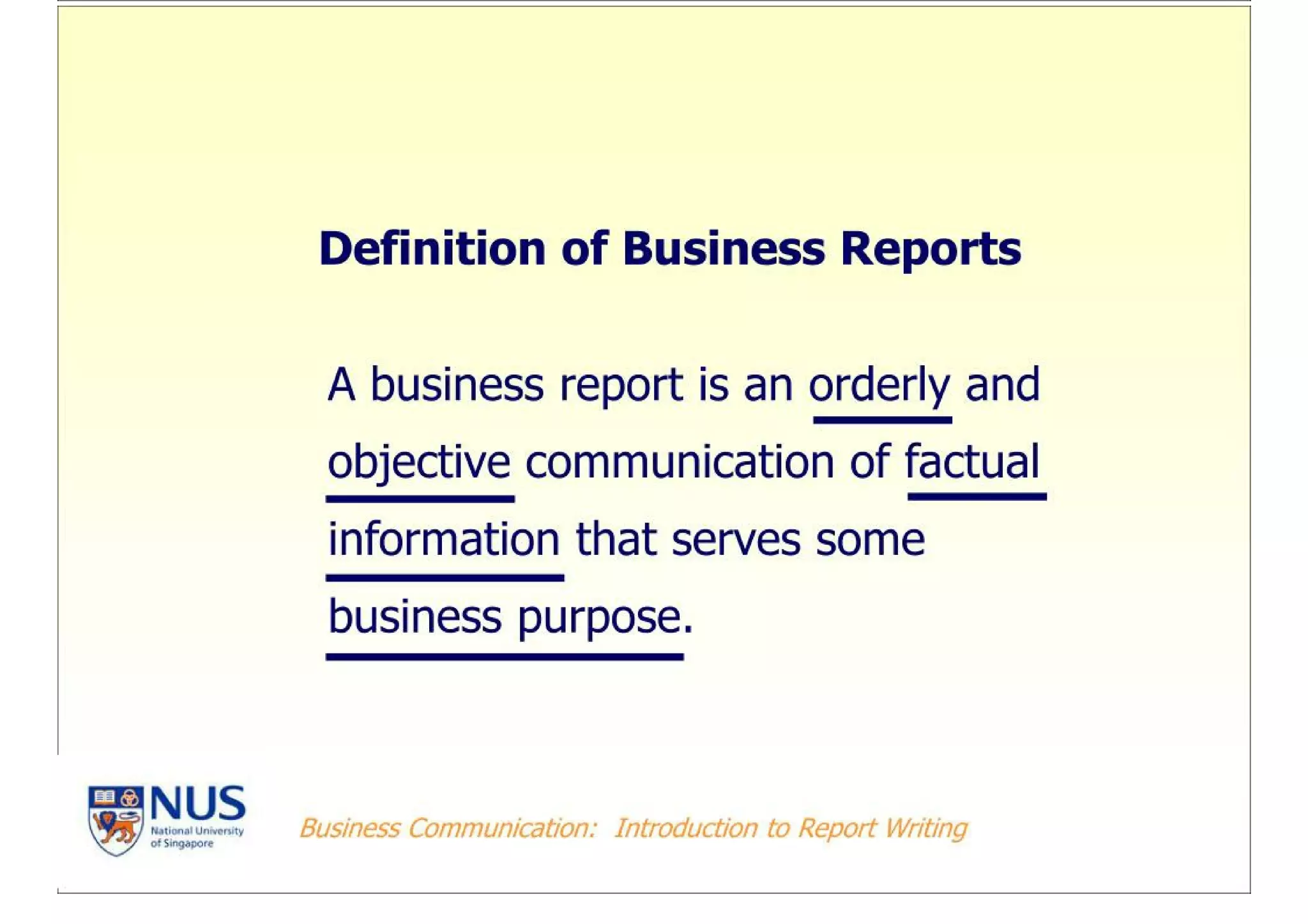Introduction To Report Writing | PDF