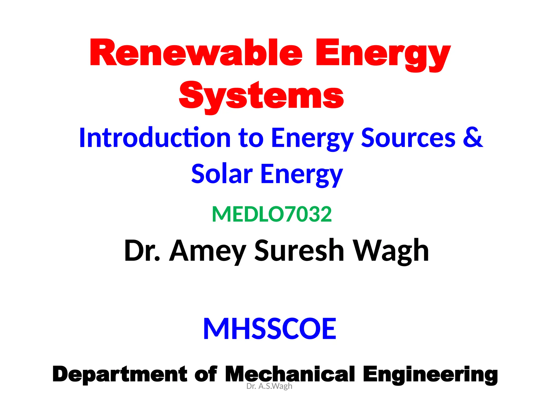 introduction to Renewable Energy Sources and solar energy 1.pptx