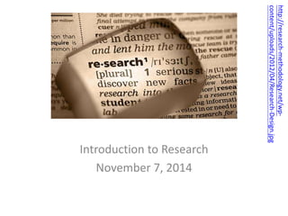 Introduction to Research | PPT