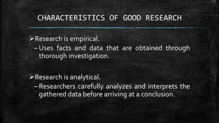 Introduction to Research | PPT