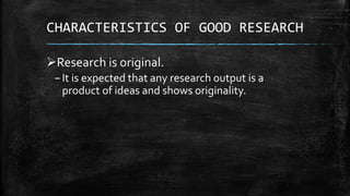 Introduction to Research | PPT