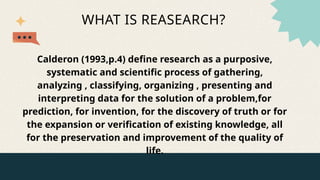 INTRODUCTION TO RESEARCH.pptx Guide for Making Research | PPTX