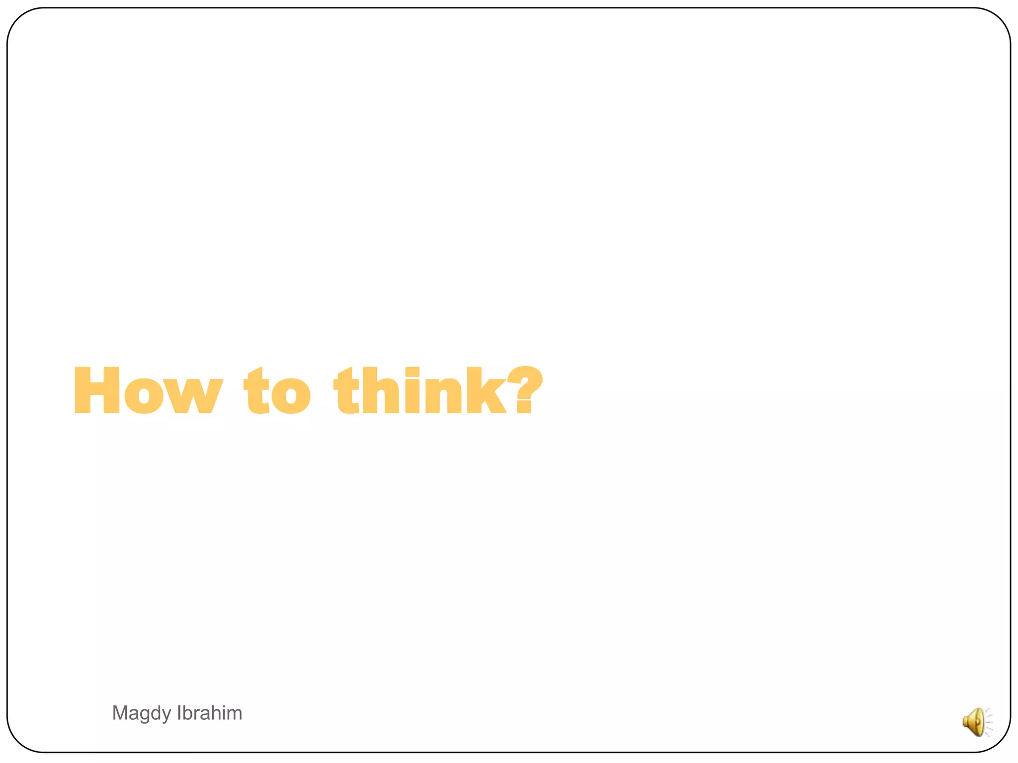 Introduction to research 2 (how to think) | PPTX