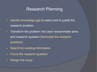 Introduction to research and developing research idea | PPTX