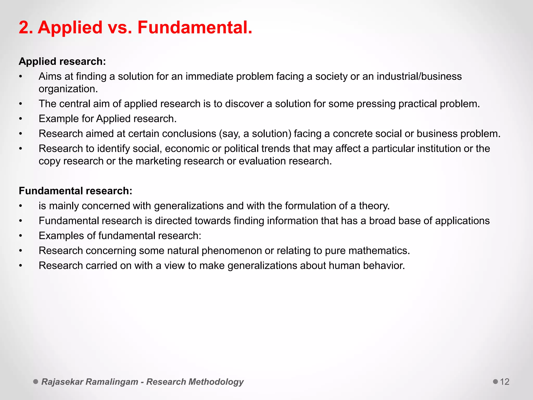Introduction to research methodology | PPTX | Science
