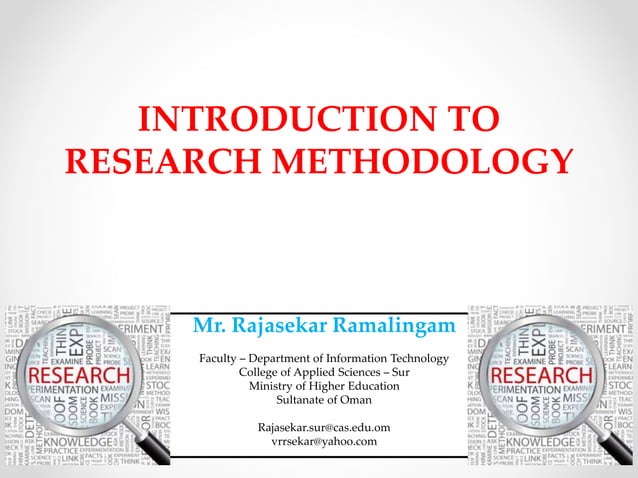 Introduction to research methodology | PPTX | Science