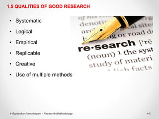 Introduction to research methodology | PPTX