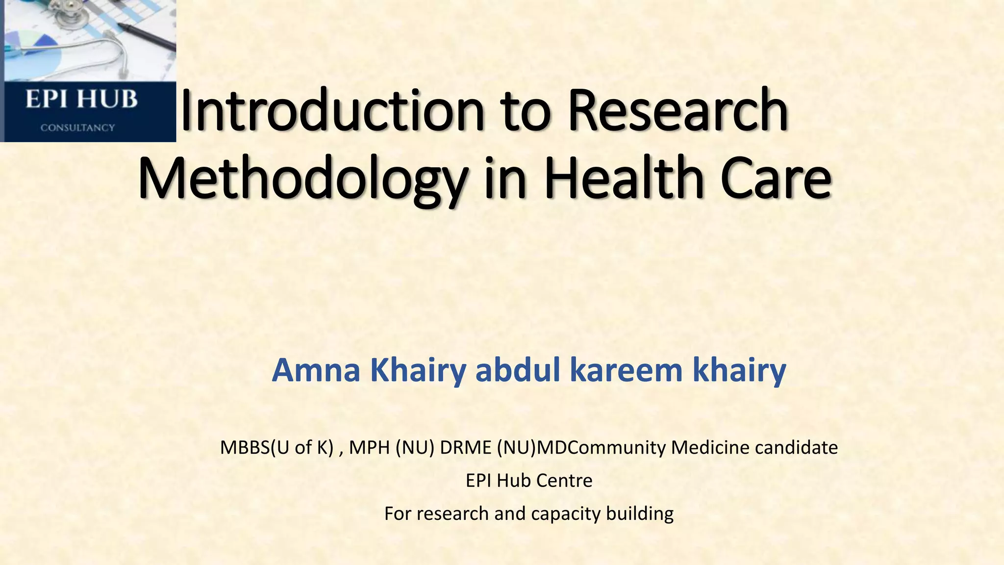 Introduction to research methodology | PPTX