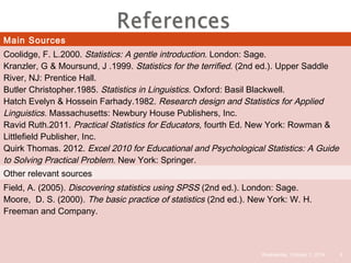 Introduction to research statistics | PPT