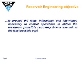 Introduction to Reservoir Engineering | PPT