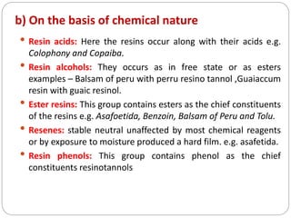 Introduction to resins upload | PPTX | Chemistry | Science