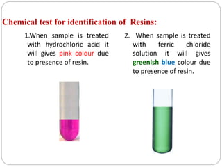 Introduction to resins upload | PPTX | Chemistry | Science