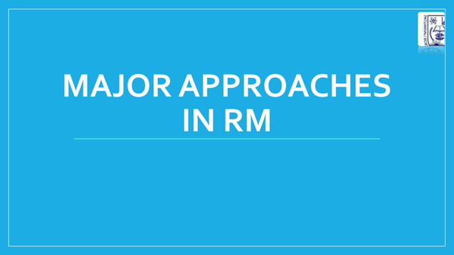 Introduction to resource management | PPTX