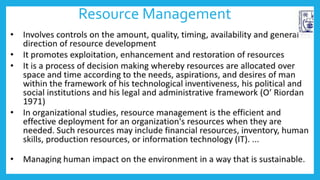 Introduction to resource management | PPTX