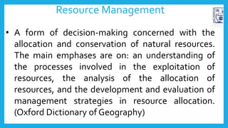 Introduction to resource management | PPTX