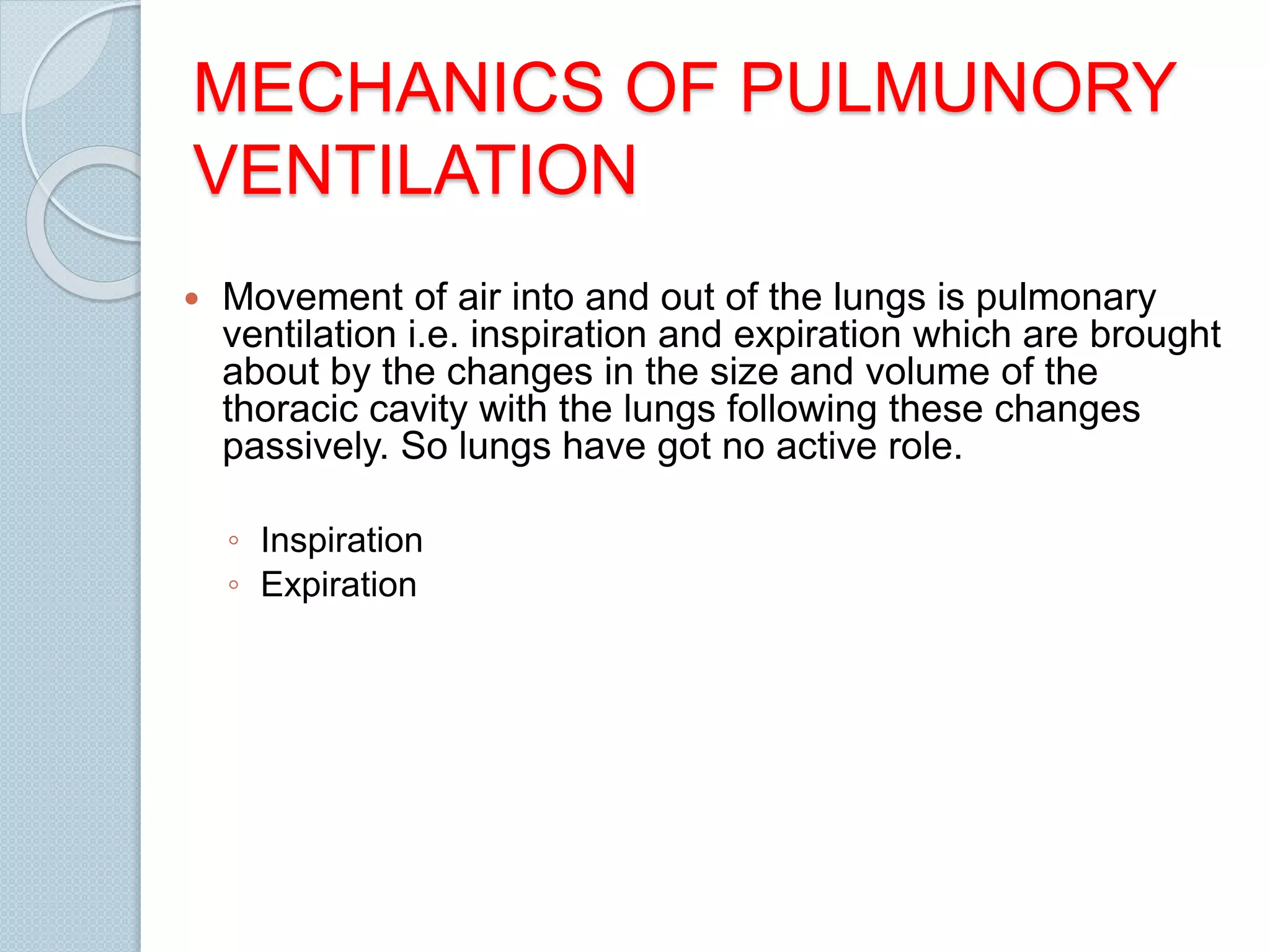 Introduction to respiration and mechanics of ventilation (the guyton ...